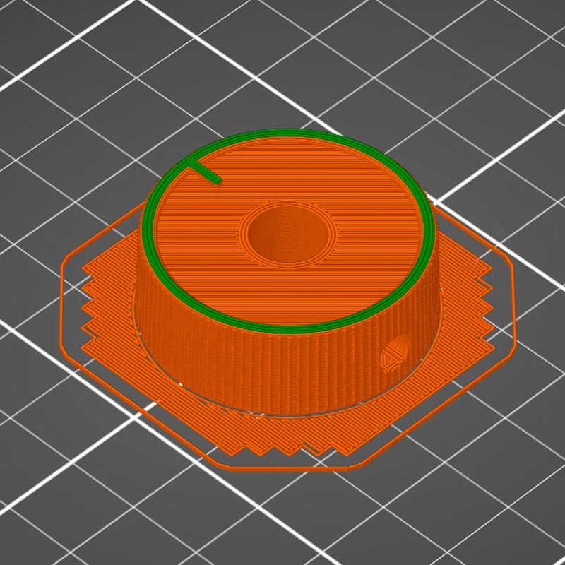 stl-file for Stitch width knob - BERNINA 707-708, 801-807, 830 & 831